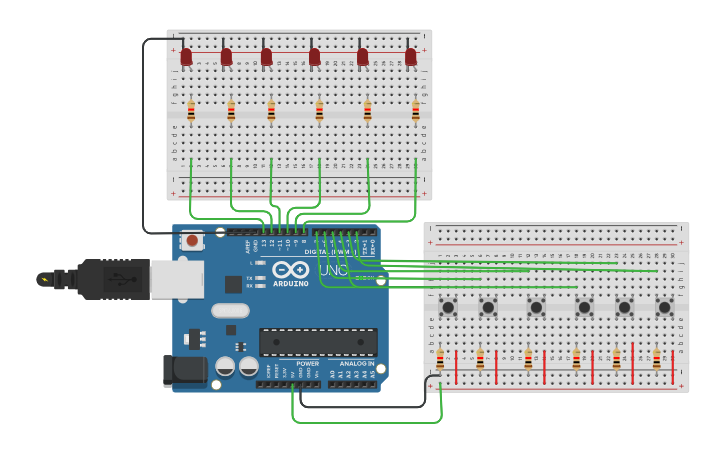 Circuit design Control_led_with_switch - Tinkercad