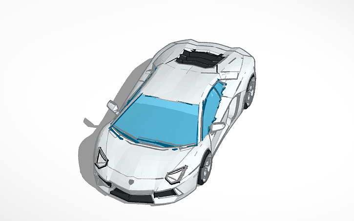 3D design Lamborghini Aventador (REVAMPED) - Tinkercad