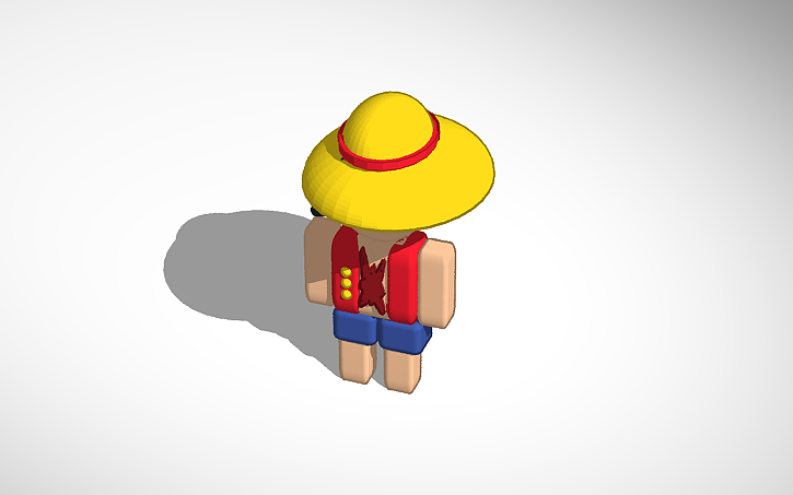 3D design Monkey.D.Luffy - Tinkercad