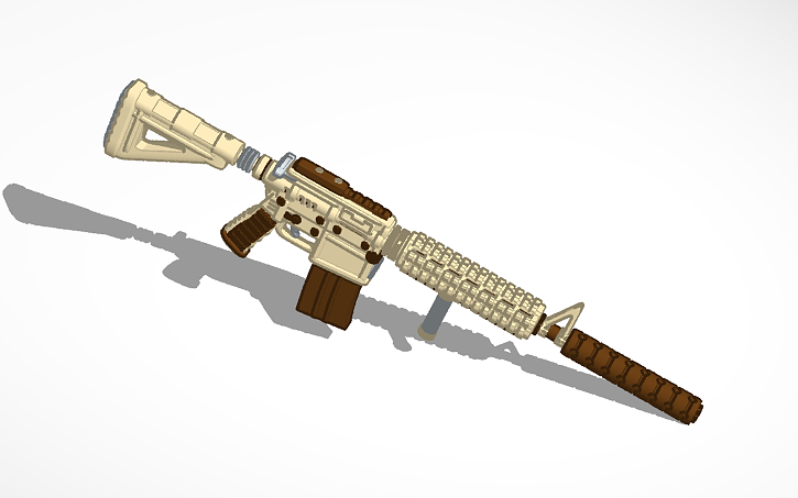 3D design Survivor Feather's Assault Rifle - Tinkercad