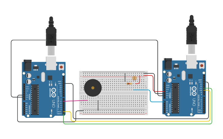 Circuit design Serial UB | Tinkercad