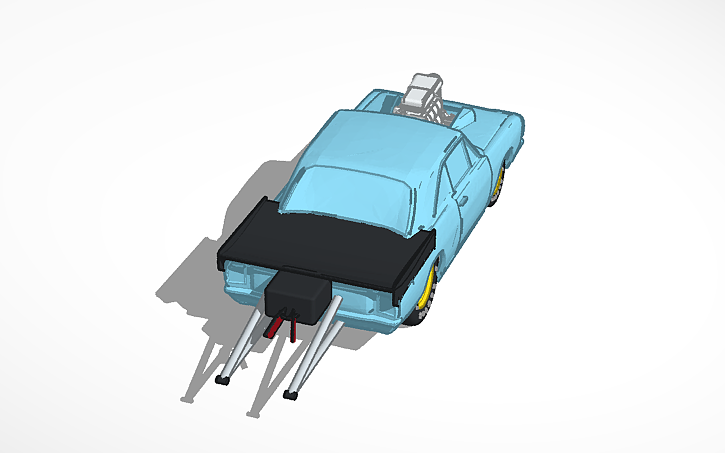 3D design drag car - Tinkercad
