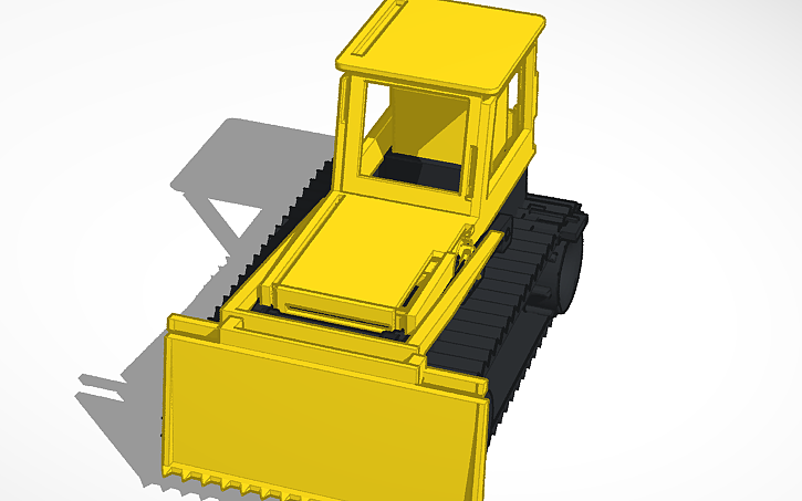 3D design Buldozer - Tinkercad