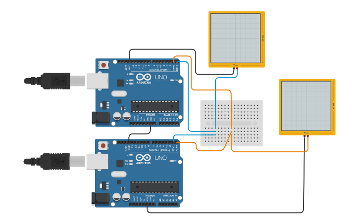 Circuit design serial communication | Tinkercad