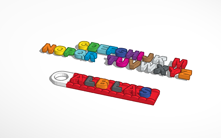 3D design Keychain Tutorial - Tinkercad