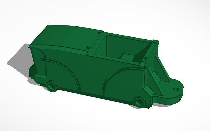 3D design John Deere tractor frame V2 - Tinkercad