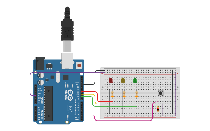 Circuit Design While Loop Tinkercad 6344