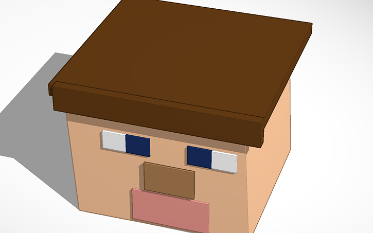 3D design minecraft steve - Tinkercad