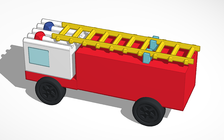 3D design Fire Brigade Truck.... - Tinkercad