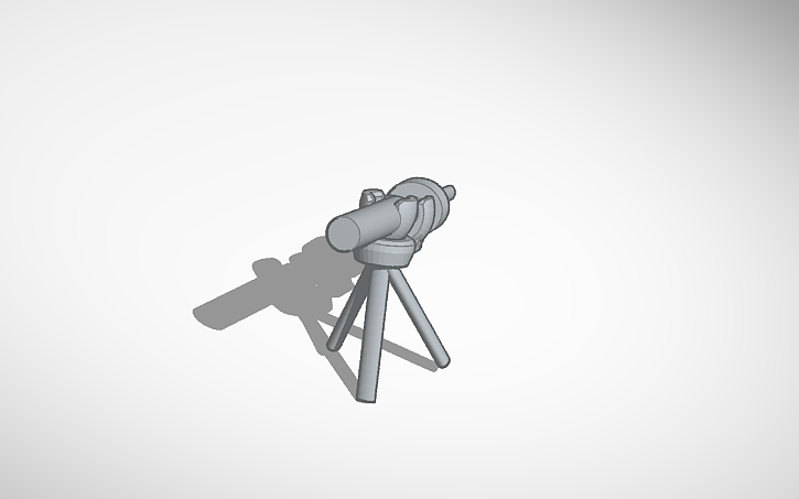 3D design telescope - Tinkercad