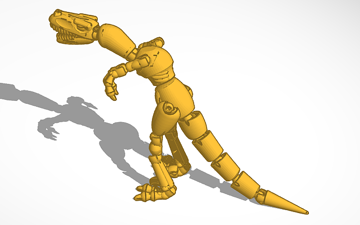 3D design t-rex - Tinkercad