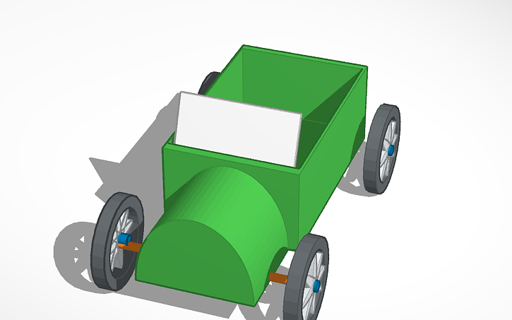 3D design Box car - Tinkercad