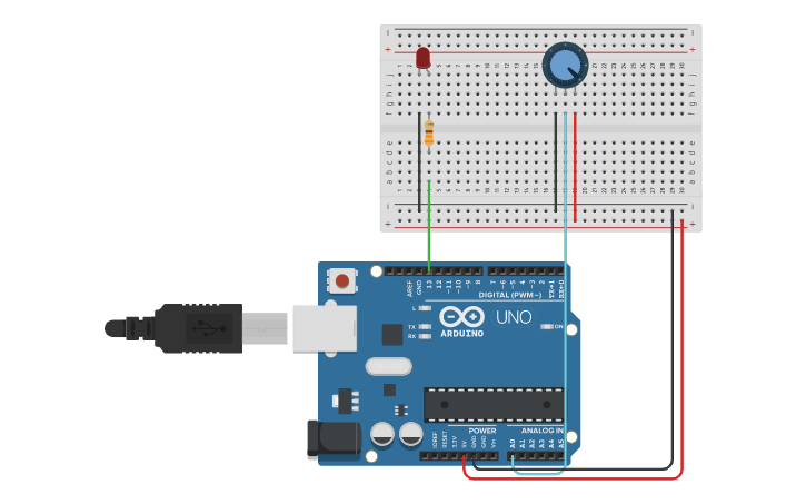 Circuit design Lab2_Ex1 | Tinkercad
