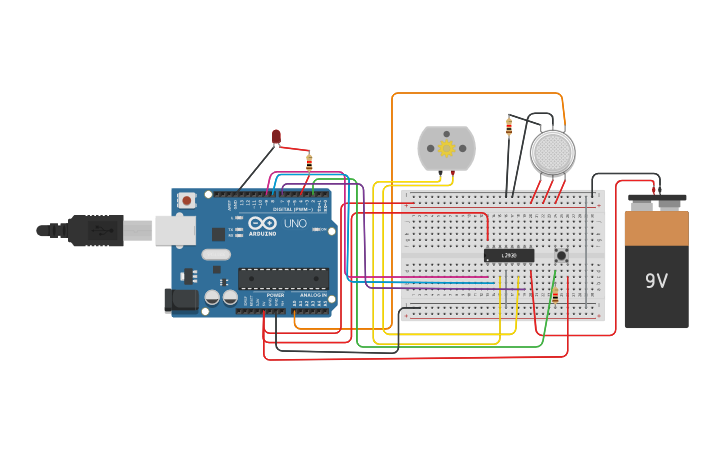 Circuit design PRAKTIKUM 6. 03 ARDUINO | Tinkercad