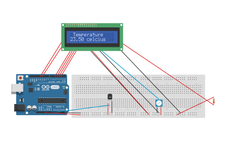 Circuit Design Arduino Lcd Tinkercad