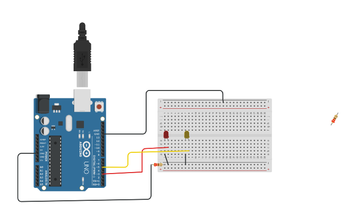 Circuit Design Semaforo De Peatones Steven Diaz Tinkercad