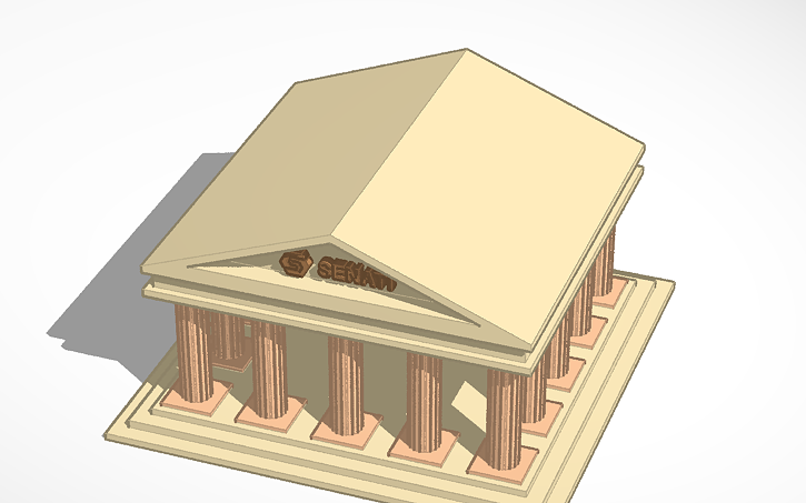 3D design Modelo 06 Templo Griego | Tinkercad
