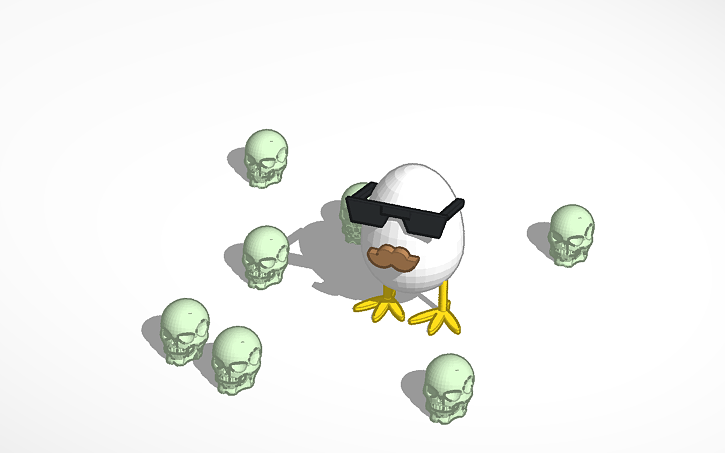 3D design Gangster Egg | Tinkercad