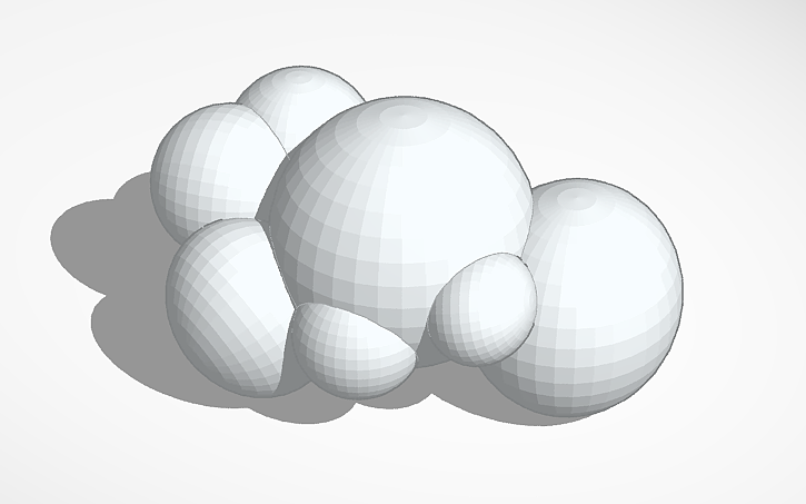 3D design `cloud - Tinkercad