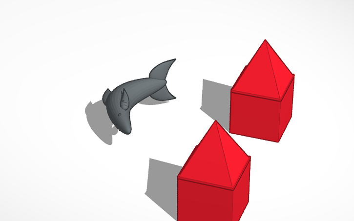 3D design Dolphin - Tinkercad