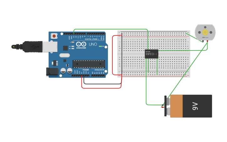 Circuit Design Dc Motor Relay Tinkercad