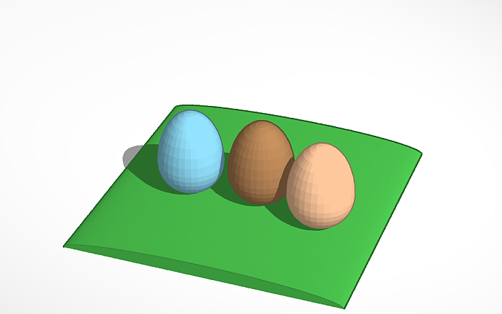 3D design Happy Easter - Tinkercad