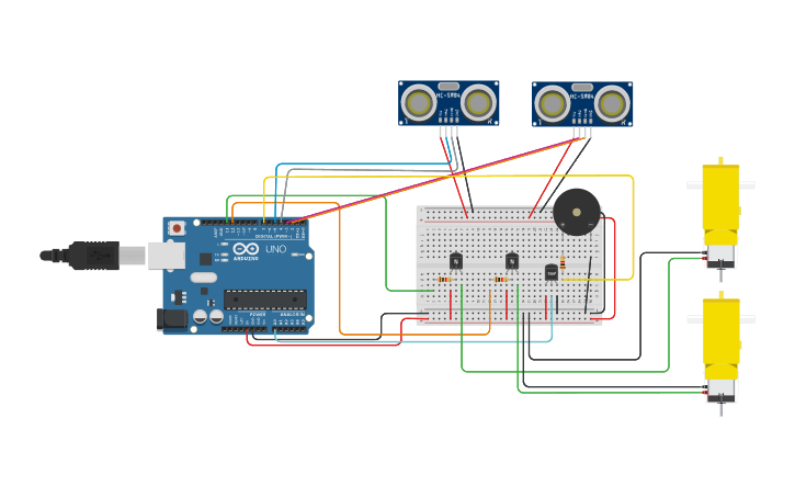 Circuit design Proyecto Final - Robotica - Tinkercad