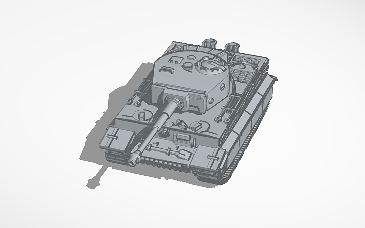 3D design PzKpfw. Tiger-I Ausf.E - Tinkercad