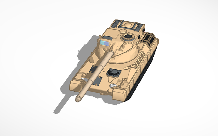 3D design AMX-35 MBT - Tinkercad