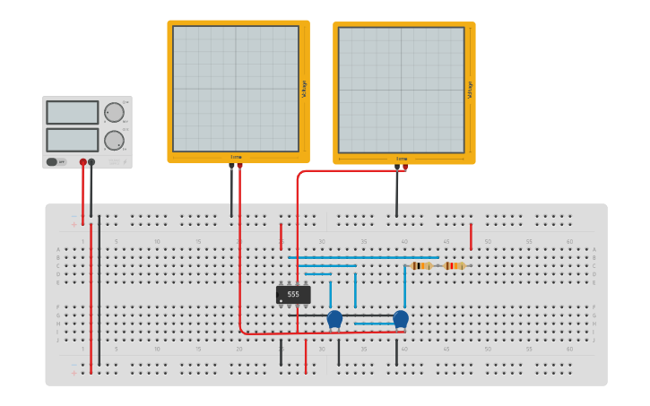 Circuit Design 555 Timer Tinkercad