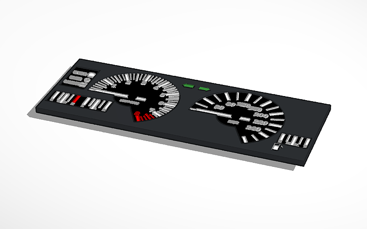 3D design Toyota AE86 Dashboard - Tinkercad