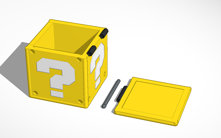 3D design Mario Block - Tinkercad