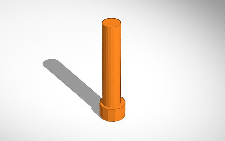 3D design Pin for Go-Pro mount - Tinkercad