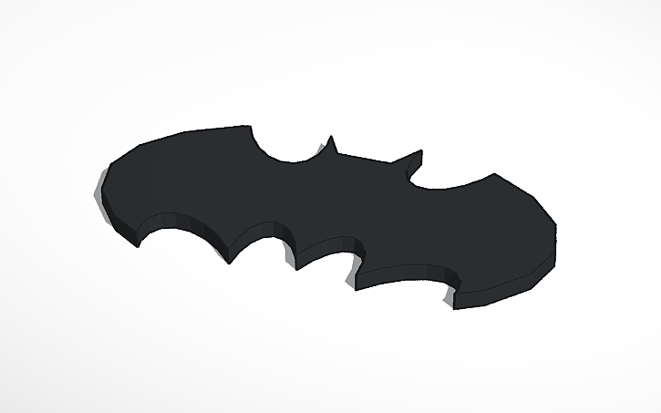 3D design batman logo | Tinkercad