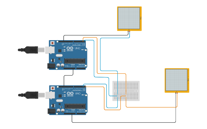 Circuit design Copy of Serial communication | Tinkercad
