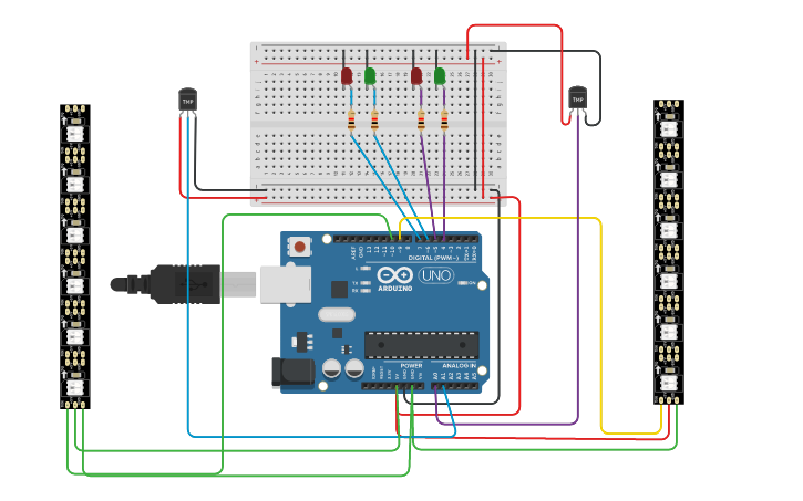 Circuit design Copy of TEMPERATURE | Tinkercad
