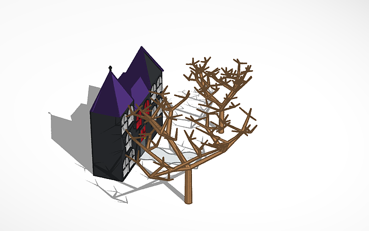 3D design Haunted House - Tinkercad