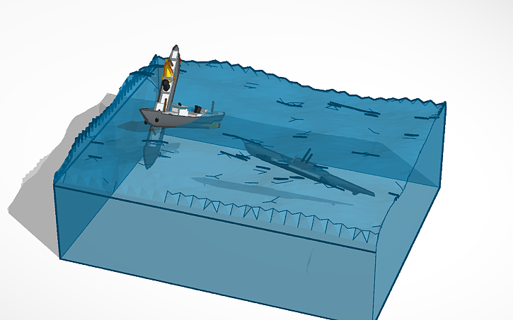 3D design WW2 UBOAT - Tinkercad