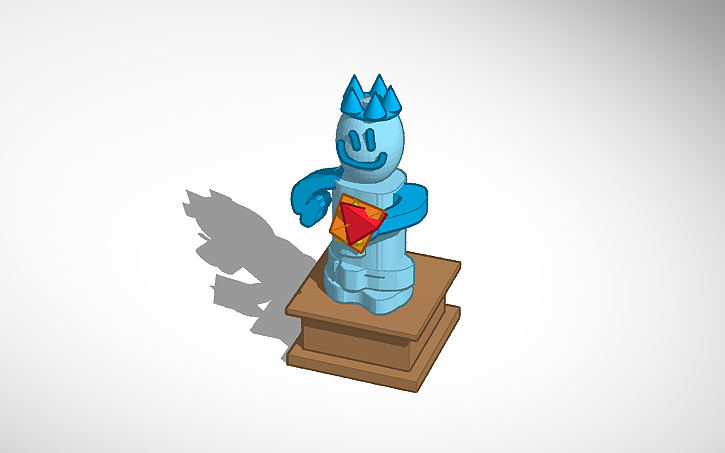 3D design statue of liberty - Tinkercad