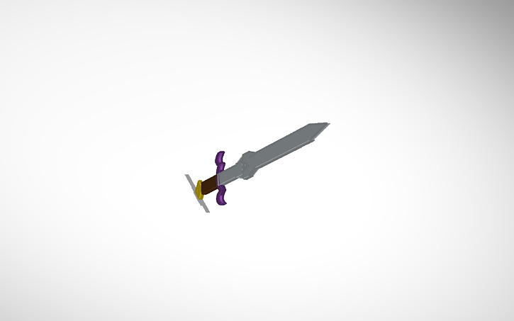 3D design Better master sword | Tinkercad