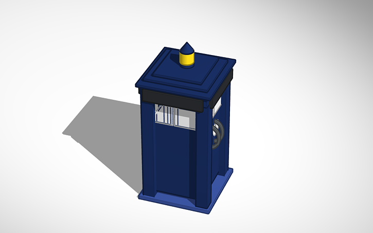 3D design Tardis - Tinkercad