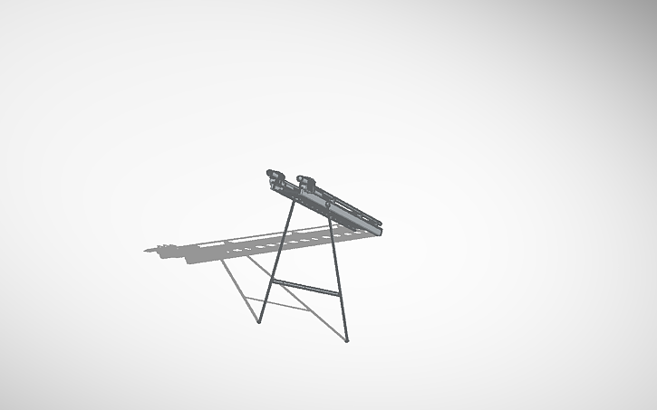 3D design Congreve rocket launcher (First opium war) - Tinkercad