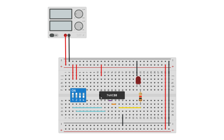Circuit design Exp No:2 AND Gate using NAND Gate | Tinkercad