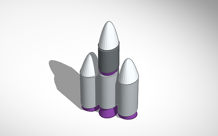 3D design Rocket model - Tinkercad