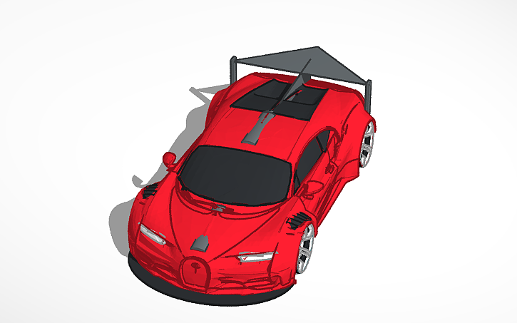 3D design Custom Widebody Bugatti Chiron - Tinkercad