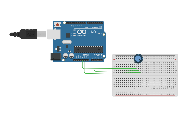 Circuit Design Display Potentiometer Values On Serial Monitor Using