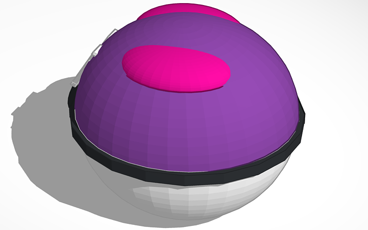 3D design master ball - Tinkercad