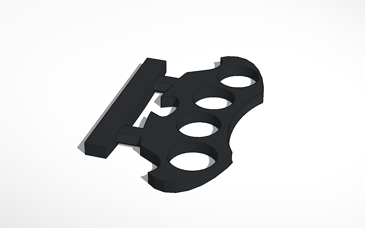 3D design Plastic Knuckles - Tinkercad