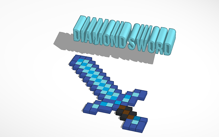 3D design diamond sword | Tinkercad