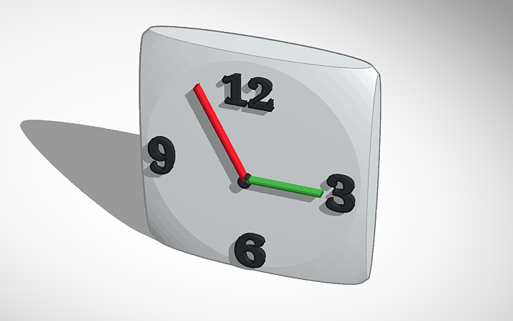 3D design clock | Tinkercad